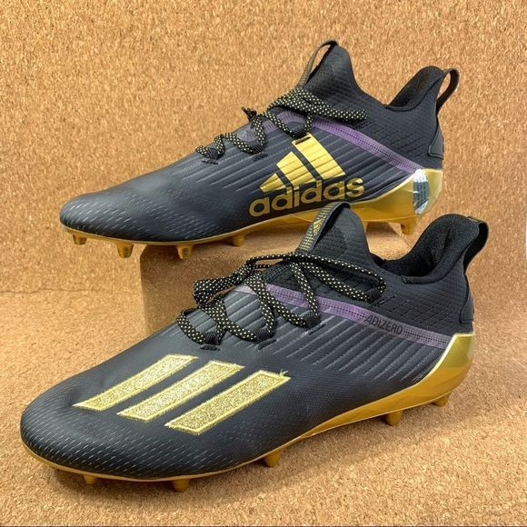 adidas | Shoes | Adidas Mens Adizero Anniversary Black Gold Football ...